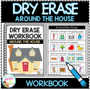 around the house dry erase workbook