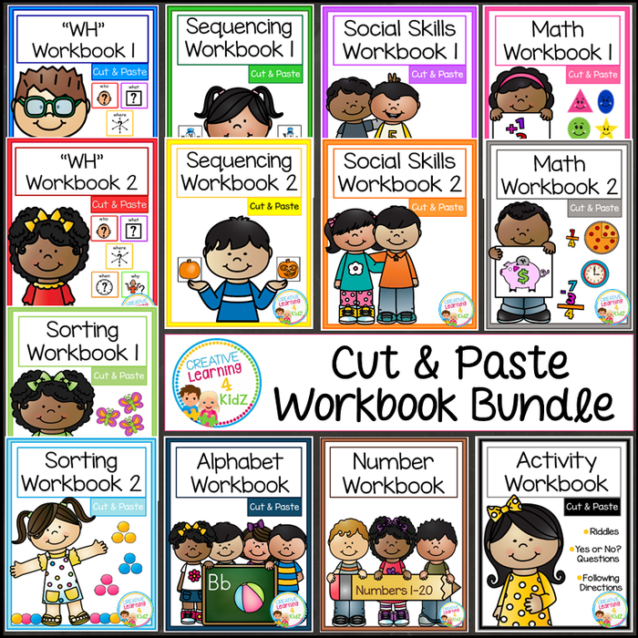 Cut and Paste Workbook BUNDLE