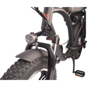 DJ Super Bike 750W 48V 13Ah Power Electric Bicycle, Matte Black, LED Bike Light, Suspension Fork and Samsung Battery