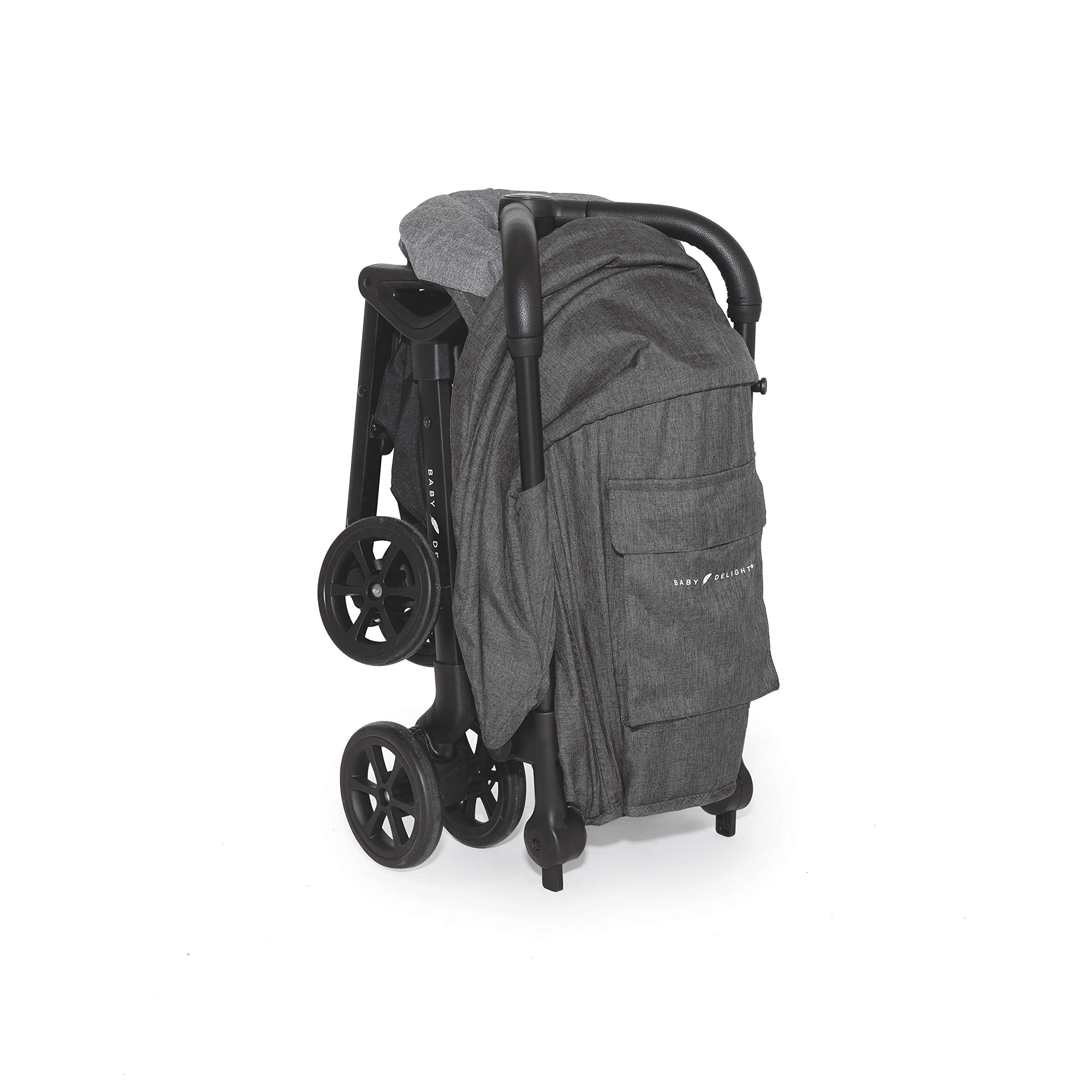 Baby Delight Go with Me Dart Stroller | Ultra-Compact Lightweight Stroller | Comfortable Baby Stroller | Charcoal Tweed