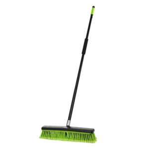 alpine 2-in-1 multi-surface squeegee push broom (18 inch, 1 pack)