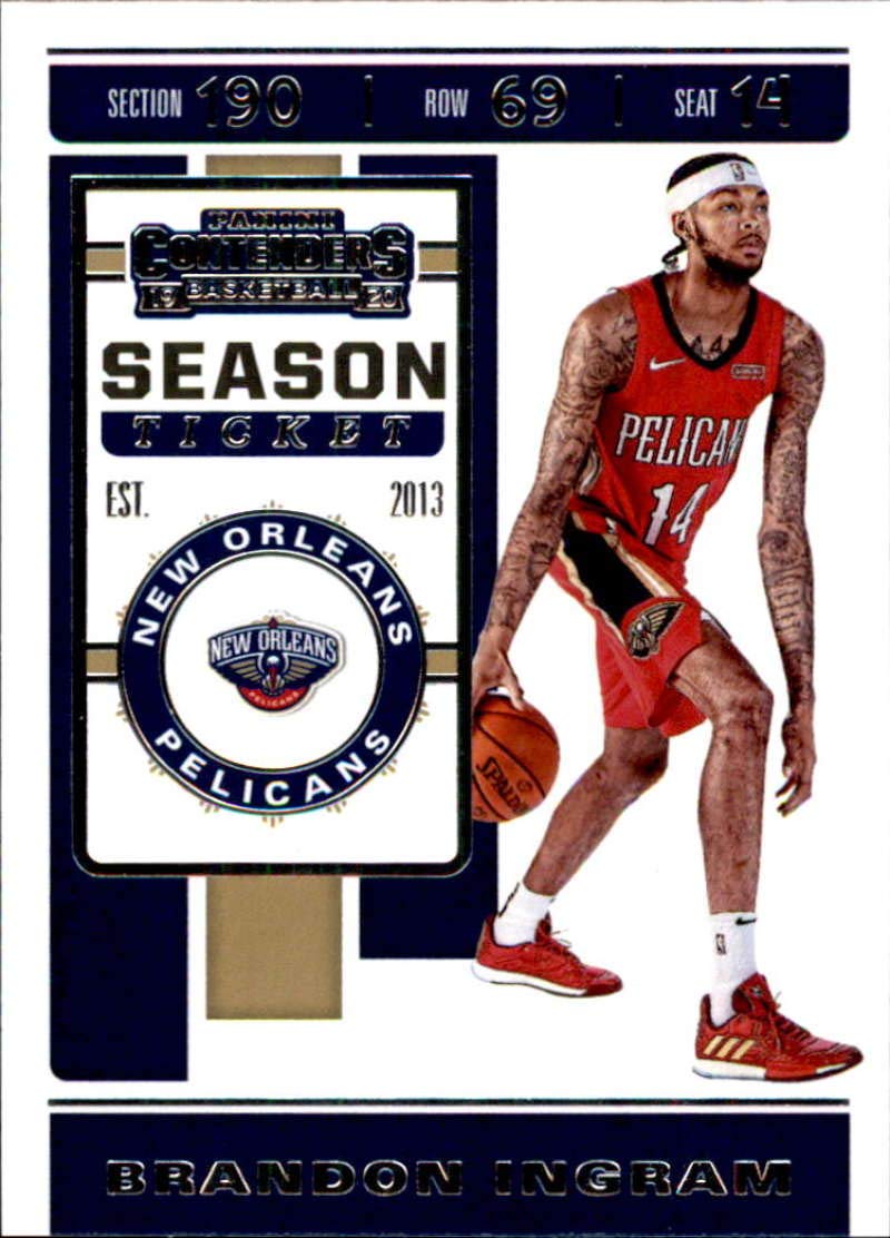 2019-20 Panini Contenders Basketball #12 Brandon Ingram New Orleans Pelicans Basketball Card