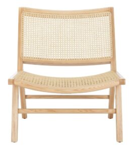 safavieh couture home auckland natural rattan accent chair