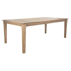 Safavieh CPT1017A Couture Dominica Natural Wooden Outdoor Patio Dining Table