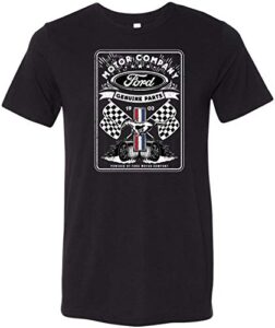 ford genuine parts racing tri blend shirt, black small