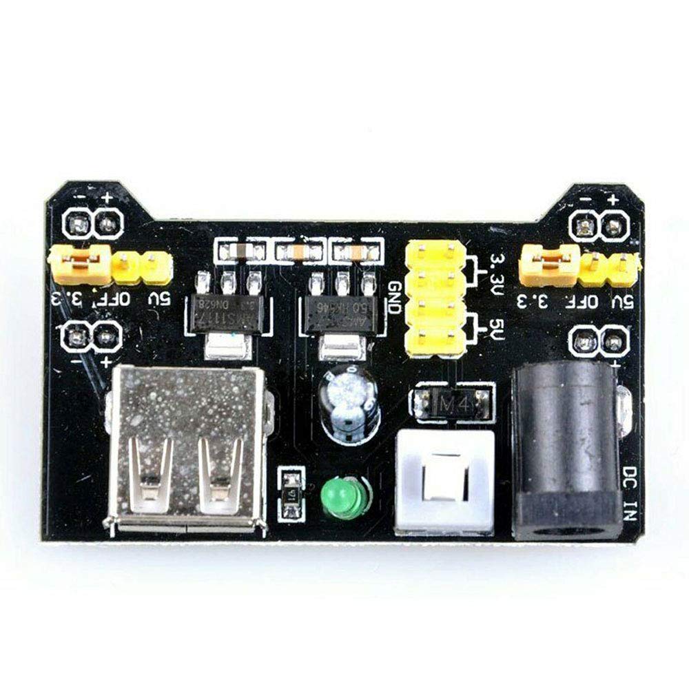 Gump's grocery MB102 Breadboard Power Supply Module 3.3V 5V for Arduino Solderless Breadboard