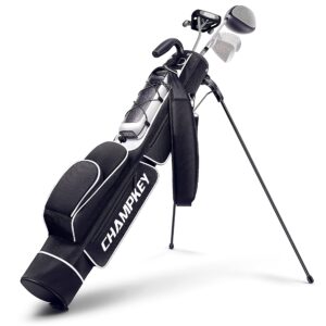 champkey lightweight golf stand bag | professional pitch golf bag ideal for the driving range, par 3 and executive courses (1.0)