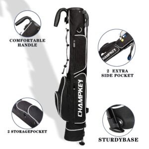 CHAMPKEY Lightweight Golf Stand Bag | Professional Pitch Golf Bag Ideal for The Driving Range, Par 3 and Executive Courses (1.0)