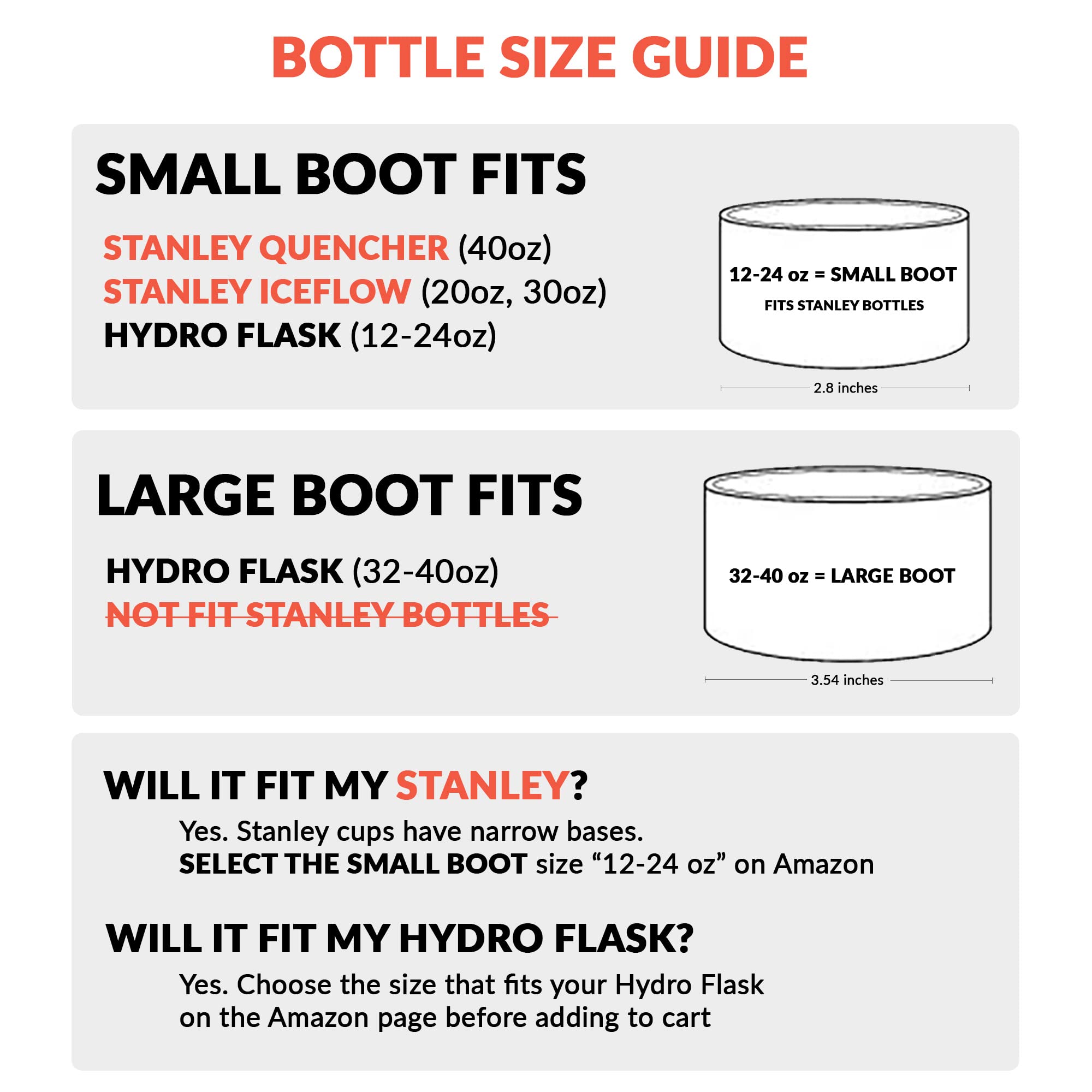 REUZBL Protective Silicone Bottle Boot for Owala FreeSip 40 oz, Hydro Flask 32-40 oz, Iron Flask, Takeya, Thermoflask, and Similar Wide Mouth Water Bottles, Protective Bottle Accessory