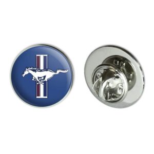 ford mustang logo metal 0.75" lapel hat pin tie tack pinback