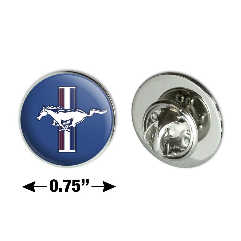 Ford Mustang Logo Metal 0.75" Lapel Hat Pin Tie Tack Pinback