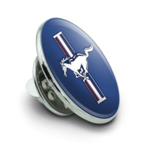 Ford Mustang Logo Metal 0.75" Lapel Hat Pin Tie Tack Pinback