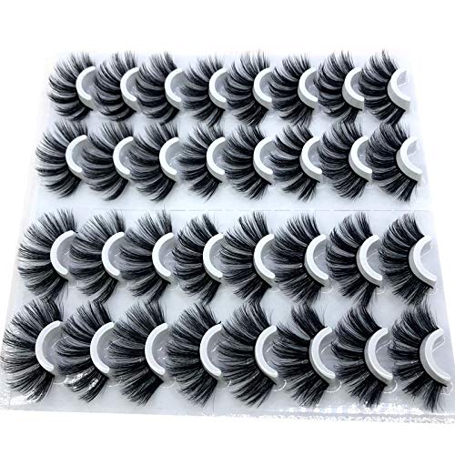 NEW 16 pairs 8-25mm fake Eyelashes 100% Mink Eyelashes Mink Lashes Natural Dramatic Volume Eyelashes Extension False Eyelashes (3DF001)