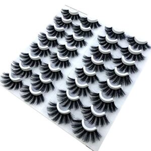 NEW 16 pairs 8-25mm fake Eyelashes 100% Mink Eyelashes Mink Lashes Natural Dramatic Volume Eyelashes Extension False Eyelashes (3DF001)