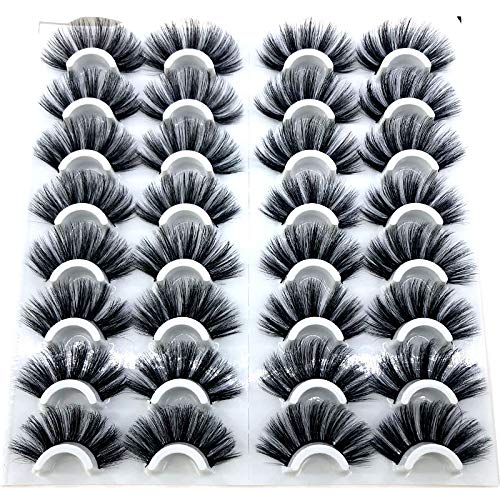 NEW 16 pairs 8-25mm fake Eyelashes 100% Mink Eyelashes Mink Lashes Natural Dramatic Volume Eyelashes Extension False Eyelashes (3DF001)