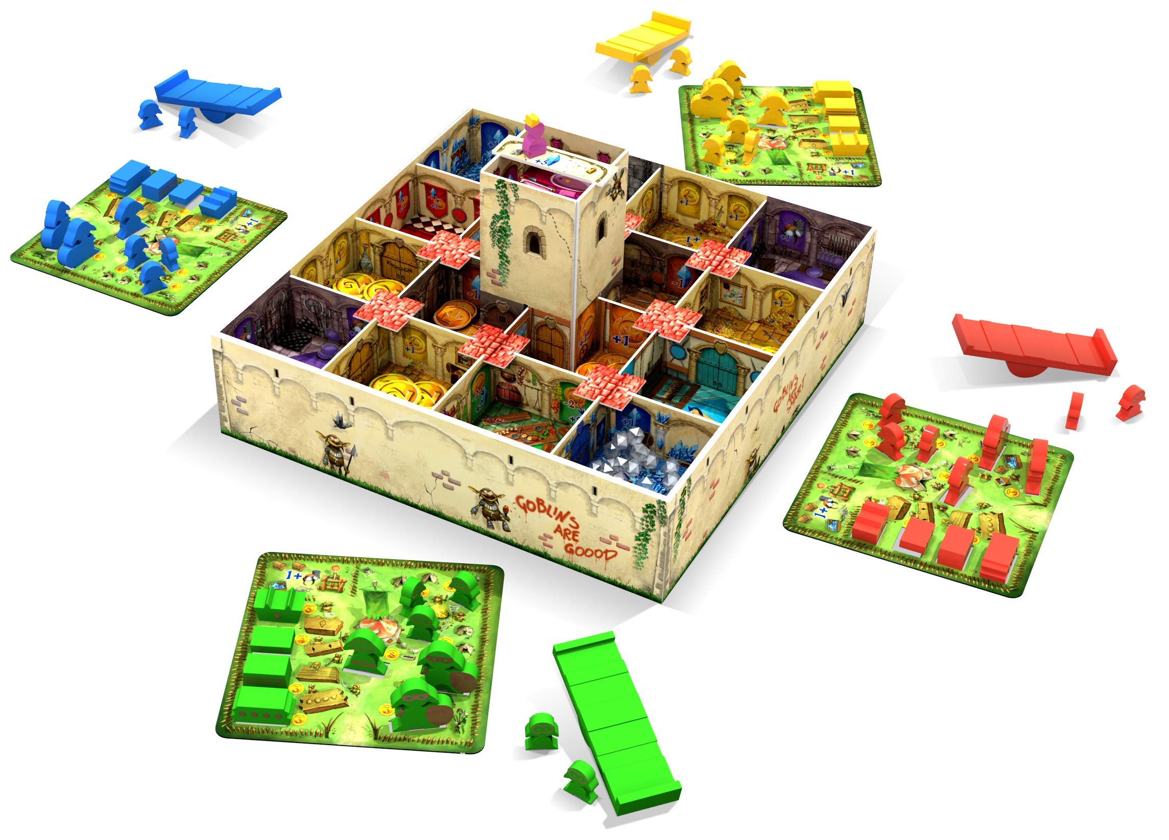 IELLO: Flyin' Goblin, Strategy Board Game, Perfect Mix of Humor Skill, Risk Taking and Tactics, 2 to 4 Players, 30 Minute Play Time, for Ages 8 and Up