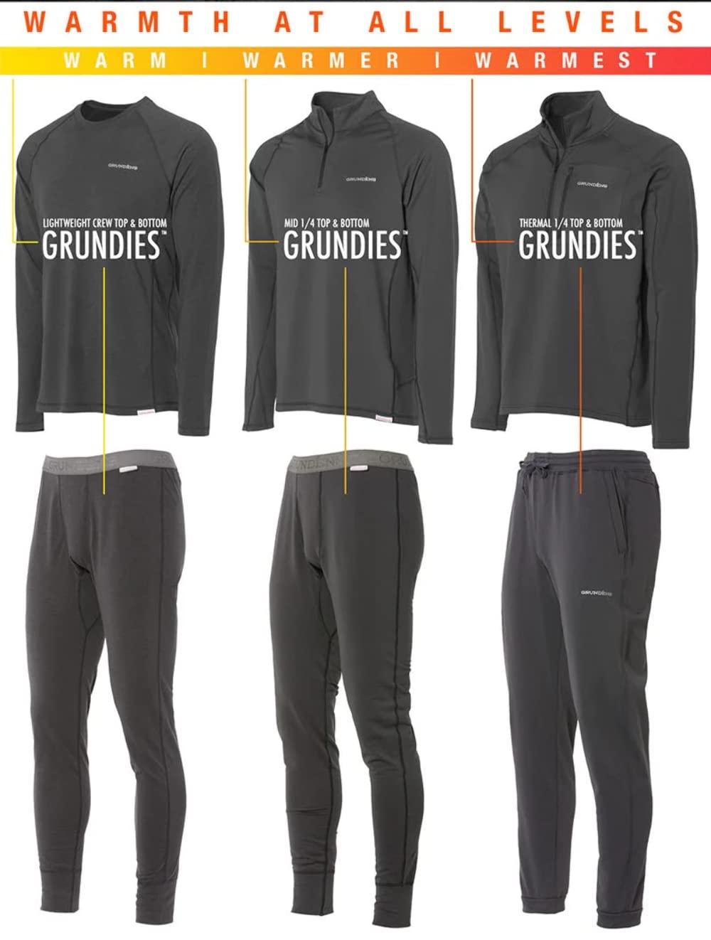 Grundéns Grundies Thermal 1/4 Zip Top, Anchor - 3X-Large