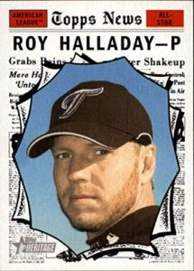 2010 topps heritage #495 roy halladay toronto blue jays as (sp - short print) mlb baseball card nm-mt