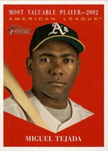 2010 topps heritage #473 miguel tejada oakland athletics (sp - short print) mlb baseball card nm-mt