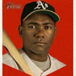 2010 Topps Heritage #473 Miguel Tejada Oakland Athletics (SP - Short Print) MLB Baseball Card NM-MT