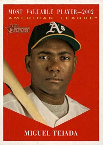 2010 Topps Heritage #473 Miguel Tejada Oakland Athletics (SP - Short Print) MLB Baseball Card NM-MT