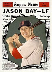 2010 topps heritage #491 jason bay boston red sox as (sp - short print) mlb baseball card nm-mt