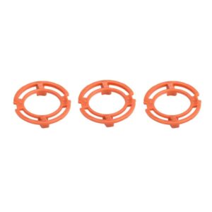 maxmartt 3 pcs blade retaining ring men's shaver razor lock ring retaining ring orange blade retaining plate holder compatible for norelco series 7000 9000 rq12 models