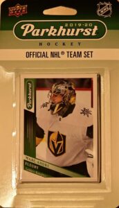 vegas golden knights 2019 2020 upper deck factory sealed 10 card team set including marc andre fleury, william karlsson and paul stastny plus