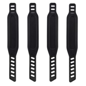 4pcs exercise bike pedal straps, heavy duty adjustable length universal pedal strap fits most bike pedals exercise bike bicycle cycle for home or gym (4pcs)