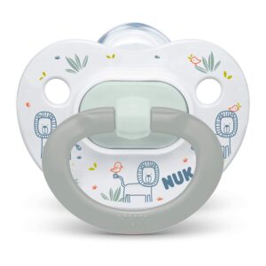 NUK Orthodontic Pacifiers, Boy, 0-6 Months, Blue (Pack of 2)