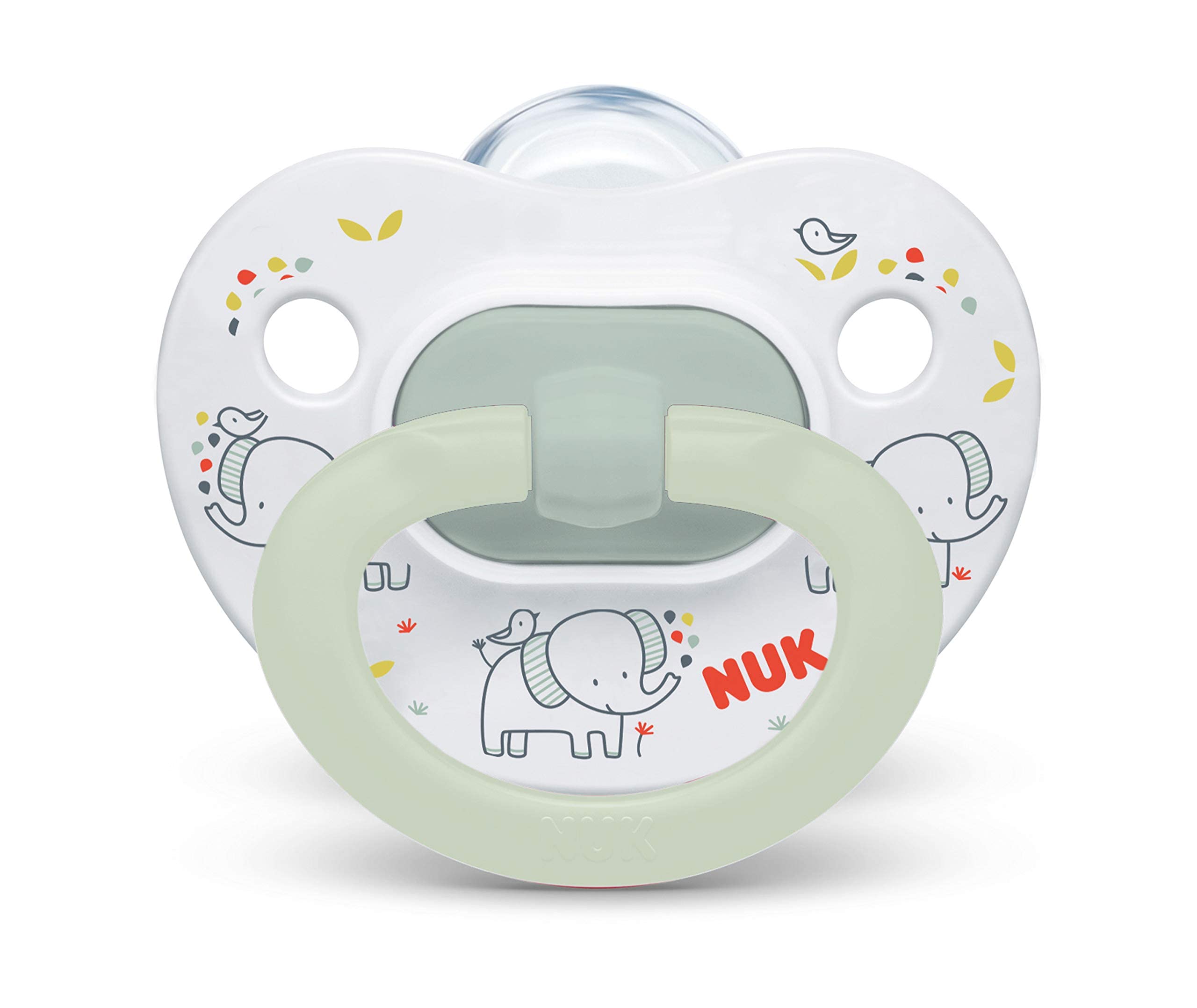 NUK Orthodontic Pacifiers, Boy, 0-6 Months, Blue (Pack of 2)