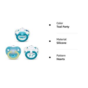 NUK Orthodontic Pacifier Value Pack, Boy, 6-18 Months, 3-Pack