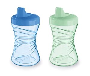 first essentials by nuk fun grips hard spout sippy cup, 10 oz, 2-pack (69729)