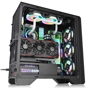 Thermaltake S300 Tempered Glass Edition ATX Mid-Tower Computer Case with 120mm Rear Fan Pre-Installed CA-1P5-00M1WN-00