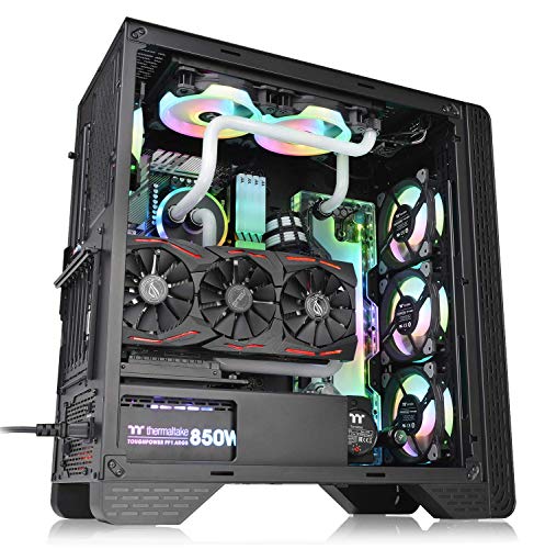 Thermaltake S300 Tempered Glass Edition ATX Mid-Tower Computer Case with 120mm Rear Fan Pre-Installed CA-1P5-00M1WN-00