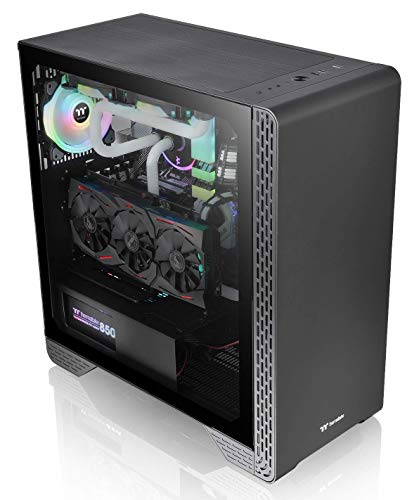 Thermaltake S300 Tempered Glass Edition ATX Mid-Tower Computer Case with 120mm Rear Fan Pre-Installed CA-1P5-00M1WN-00