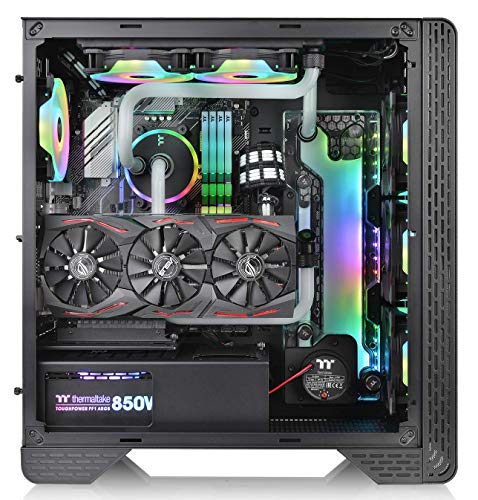 Thermaltake S300 Tempered Glass Edition ATX Mid-Tower Computer Case with 120mm Rear Fan Pre-Installed CA-1P5-00M1WN-00