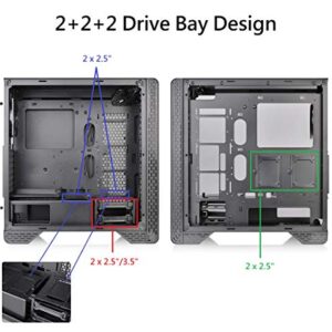 Thermaltake S300 Tempered Glass Edition ATX Mid-Tower Computer Case with 120mm Rear Fan Pre-Installed CA-1P5-00M1WN-00