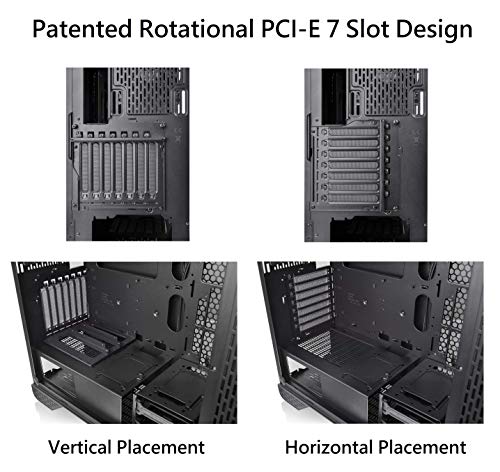 Thermaltake S300 Tempered Glass Edition ATX Mid-Tower Computer Case with 120mm Rear Fan Pre-Installed CA-1P5-00M1WN-00