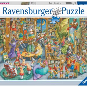 Ravensburger Midnight At The Library Puzzle - 1000 Unique Pieces | Premium Quality | Anti-Glare Surface | Perfect for Family Fun | Ideal Gift for Puzzle Enthusiasts