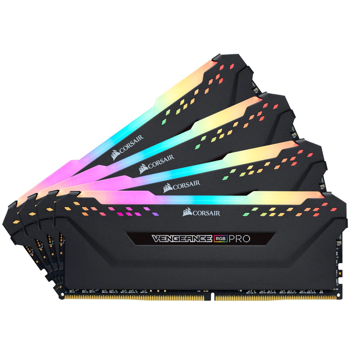 Corsair Vengeance RGB PRO 128GB (4 x 32GB) DDR4 3000 (PC4-24000) C16 Desktop Memory – Black (CMW128GX4M4D3000C16)