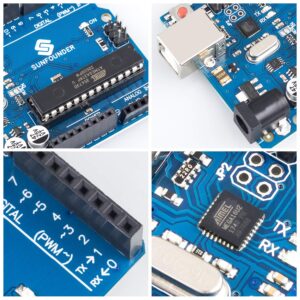 SunFounder Controller Board Compatible with Arduino UNO R3 ATMEGA328P ATMEGA16U2