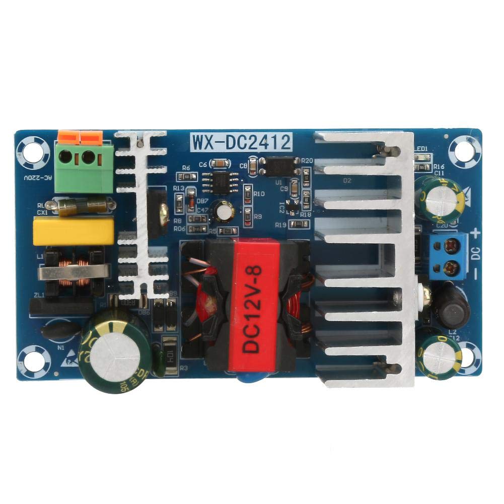 Switching power supply board, WX-DC2412 power supply module 12V 8A 100W switching power supply card AC DC switching module AC 90~265V 50 / 60Hz, output current: 8-11A