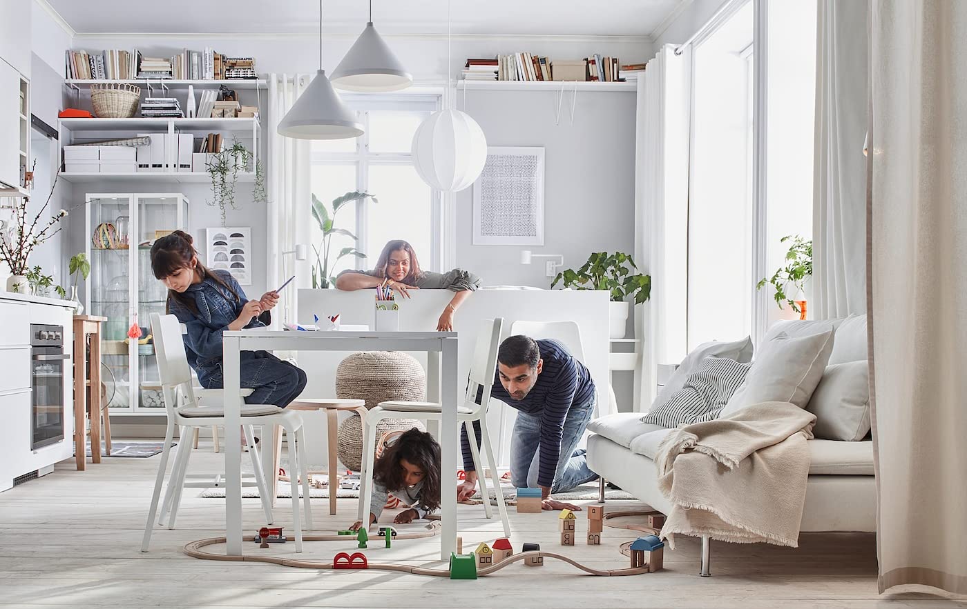 Ikea Laneberg Extendable Table White 604.161.38