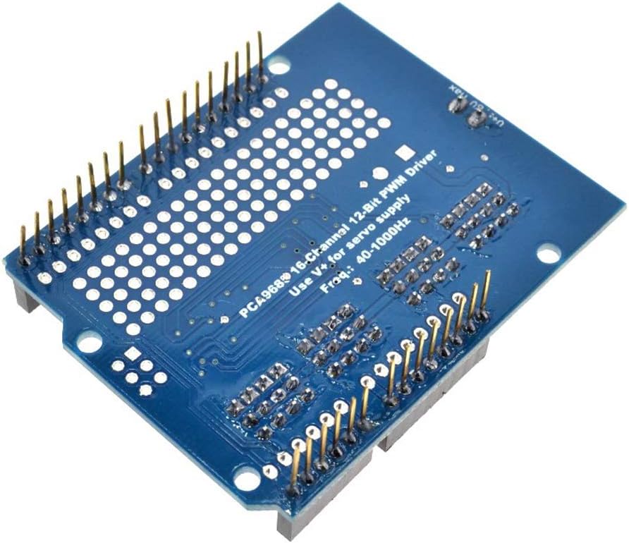 HiLetgo PCA9685 Servo Shield PCA9685 16 Channel 12-bit PWM Servo Driver Shield I2C Interface for Arduino