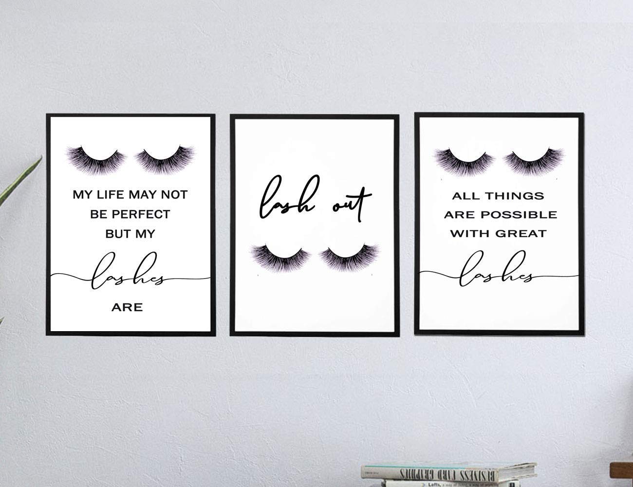 Lash out,Eyelashes Prints Set,Set Of 3,Lashes Print,Lash Decor,Beauty Salon Decor,Lashes Studio,Lash room decor,My life may not be perfect 11X14inch Noframed