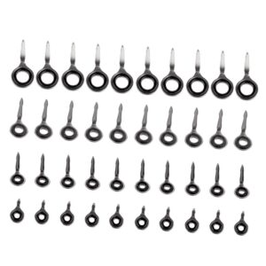 40pcs Rod Repair Kit Fishing Rod Guides Sizes for Raft, Rock Rod