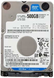 wd blue wd5000lpzx 500 gb hard drive - 2.5" internal - sata (sata/600)