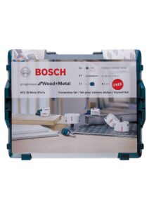 bosch professional 2608594270 8-piece hole saw progressor for wood & metal set (in l-boxx, drill accessories), colour, size