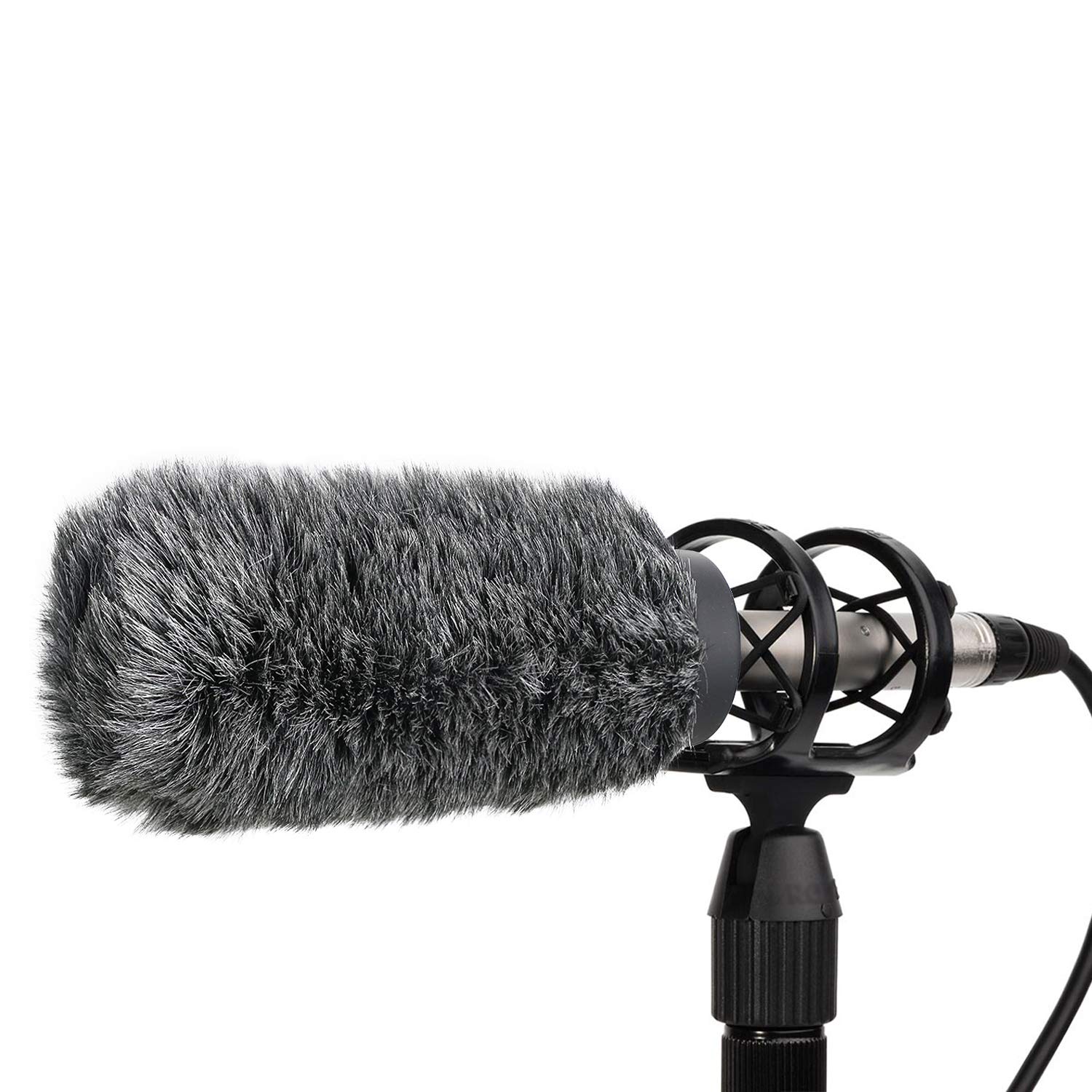 YOUSHARES NTG3 Microphone Windscreen - Deadcat/Windmuff for Rode NTG-3, Sennheiser MKH416 Shotgun Mic, Wind Shield Up to 7.1" Long